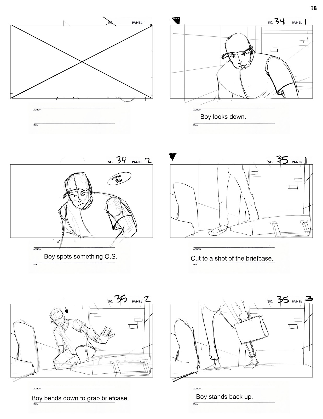 Amanda Becker's Portfolio: Hand to Hand Combat Storyboard