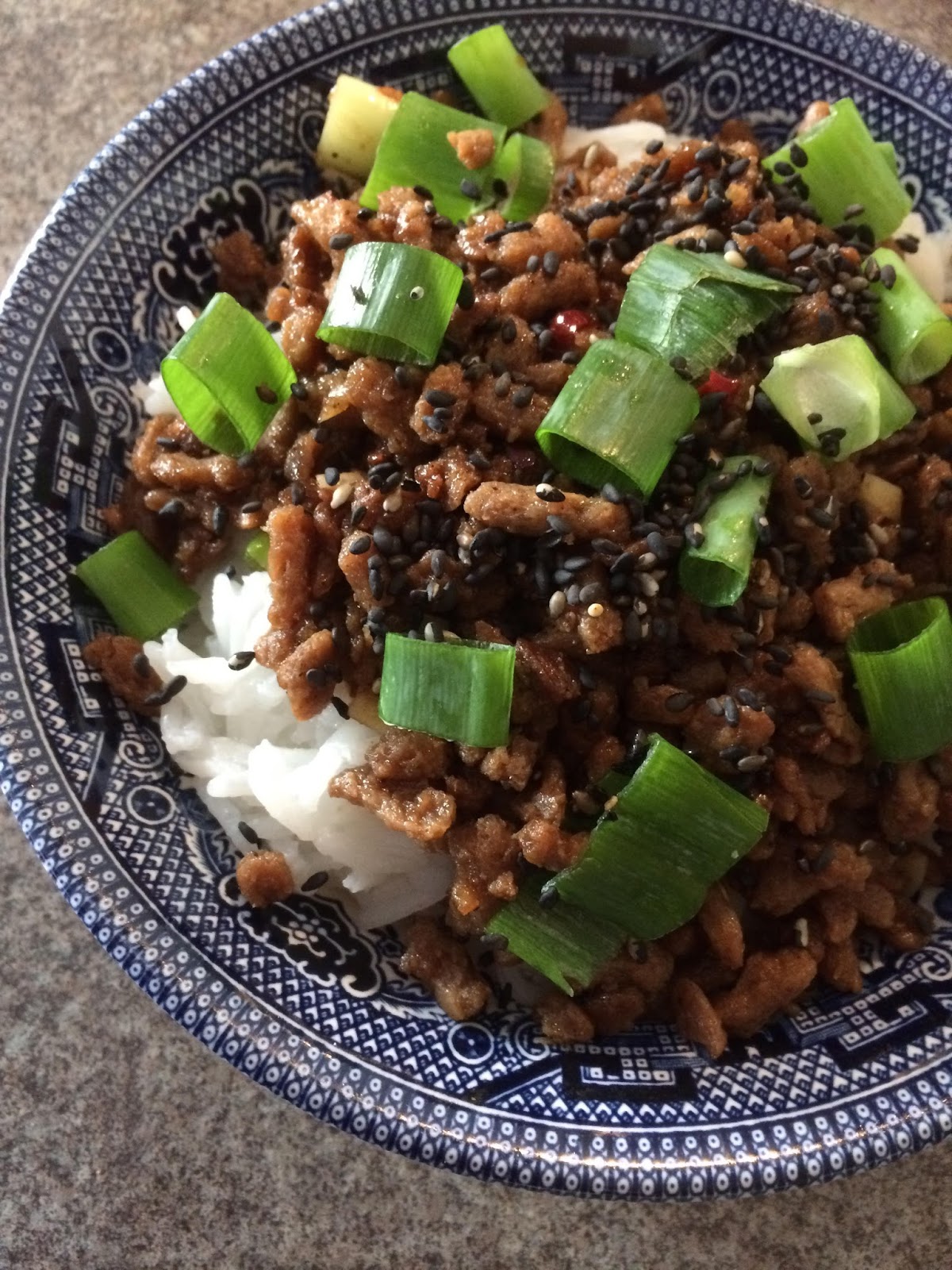 Wolf it Down: Delicious Korean Vegan Mince with Rice