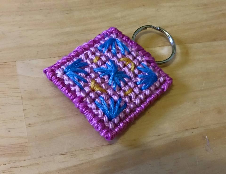 Phazie Stitches: Plastic canvas Keyrings