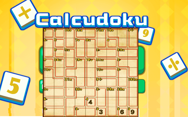 Mathdoku or Calcudoku Online (Logical Thinking Puzzle Game)