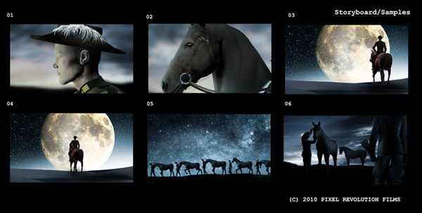 Life through a digital lens: Pre-visualising a scene with storyboards