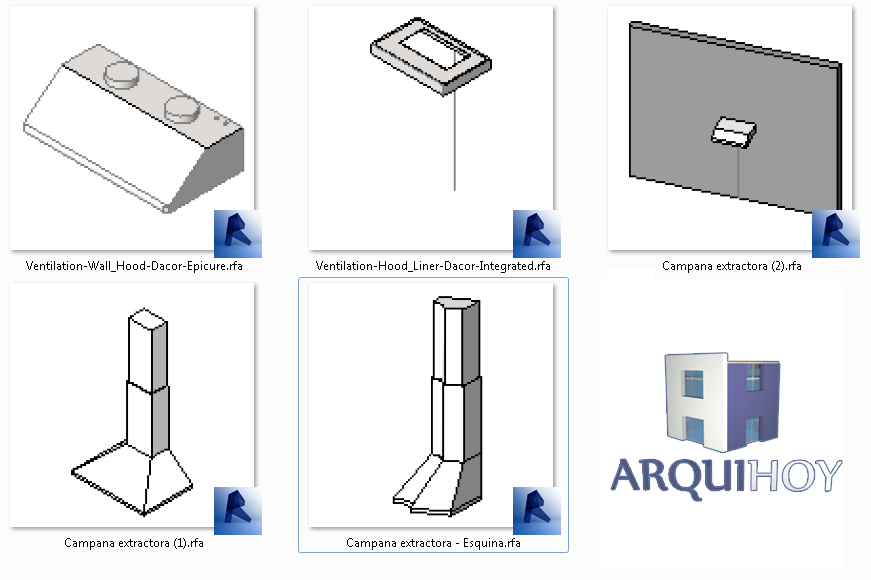 Campana Extractora (RFA) | ArquiHoy-Revit