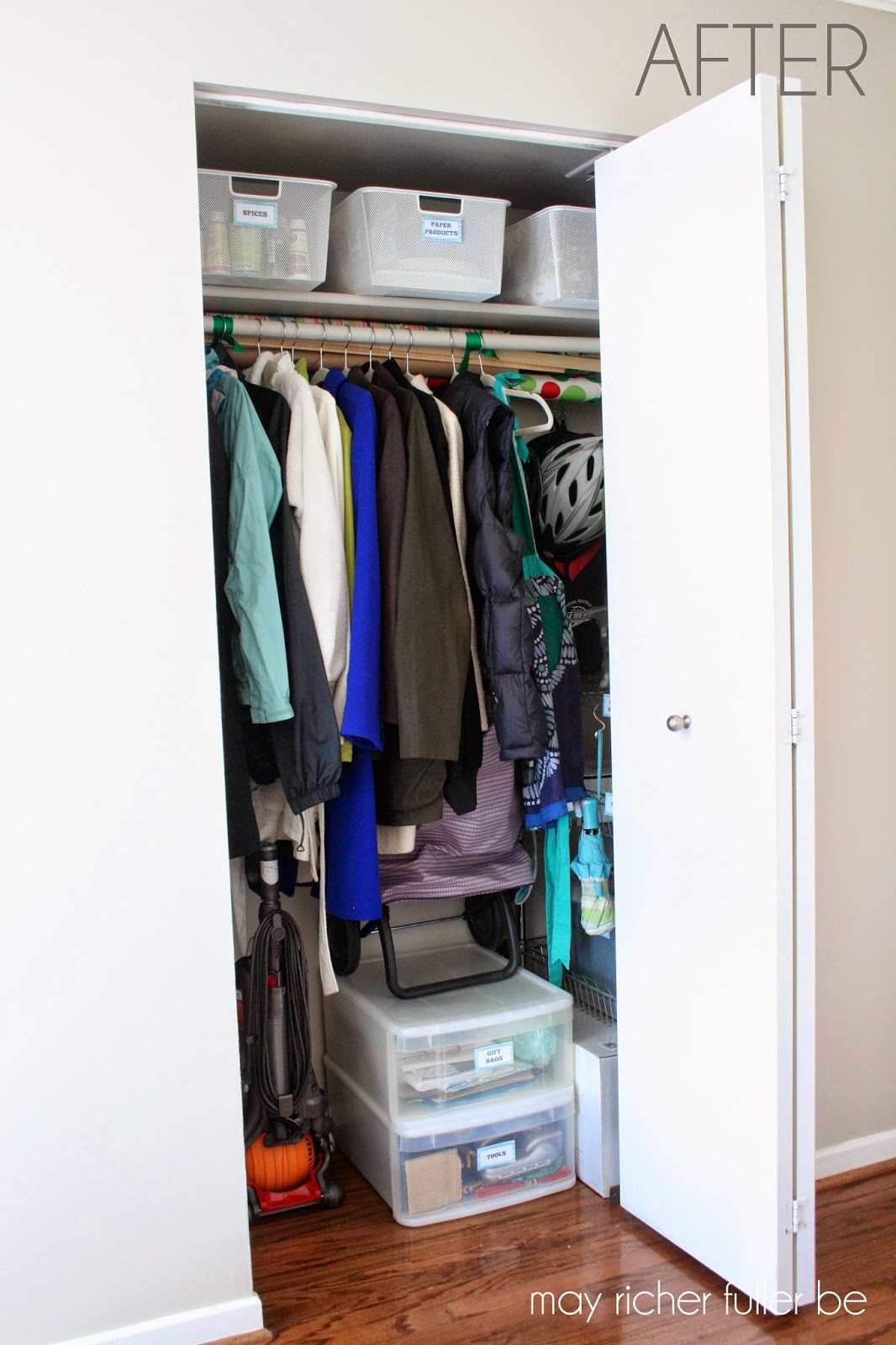 Operation {Re}Organization: Front Hall Closet {After}