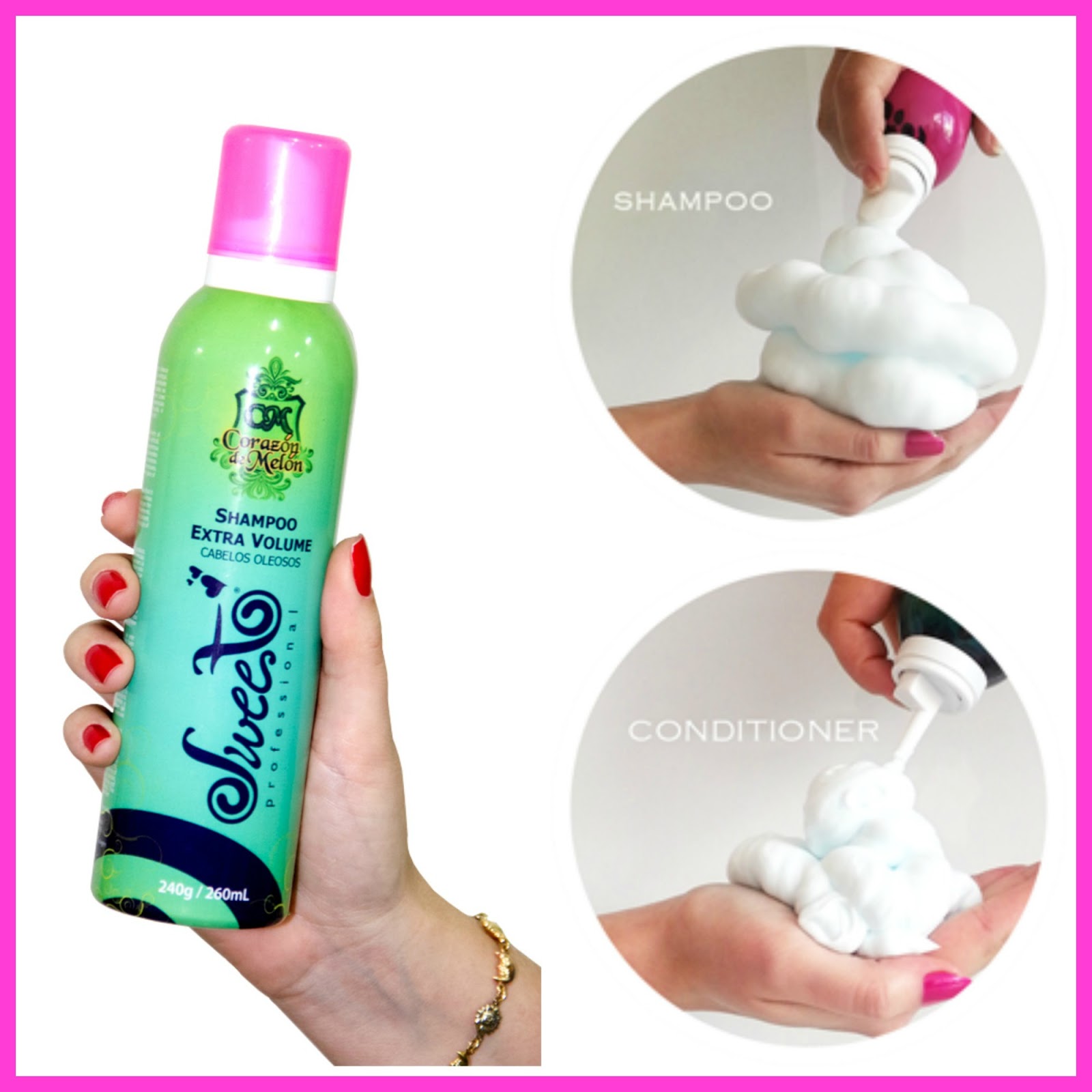 Cabelos Mais: Shampoos e Condicionadores em Mousse da Sweet Hair