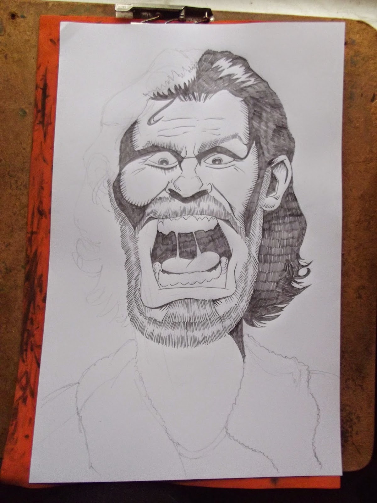 FredKocebaDesign: The Walking Dead Rick Grimes Comic Book Art Creation ...