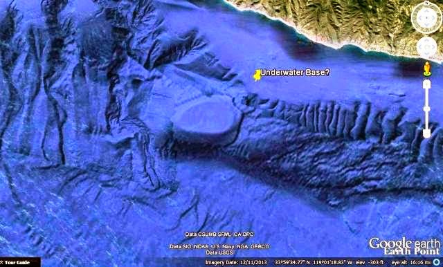 Google Earth UFO Base Location