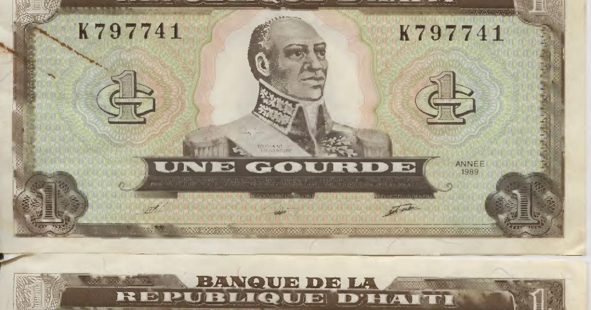 Vagabond Woman: Gourdes, Haitian Money, 1991