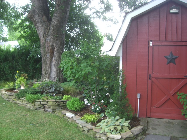 The little red barn garden