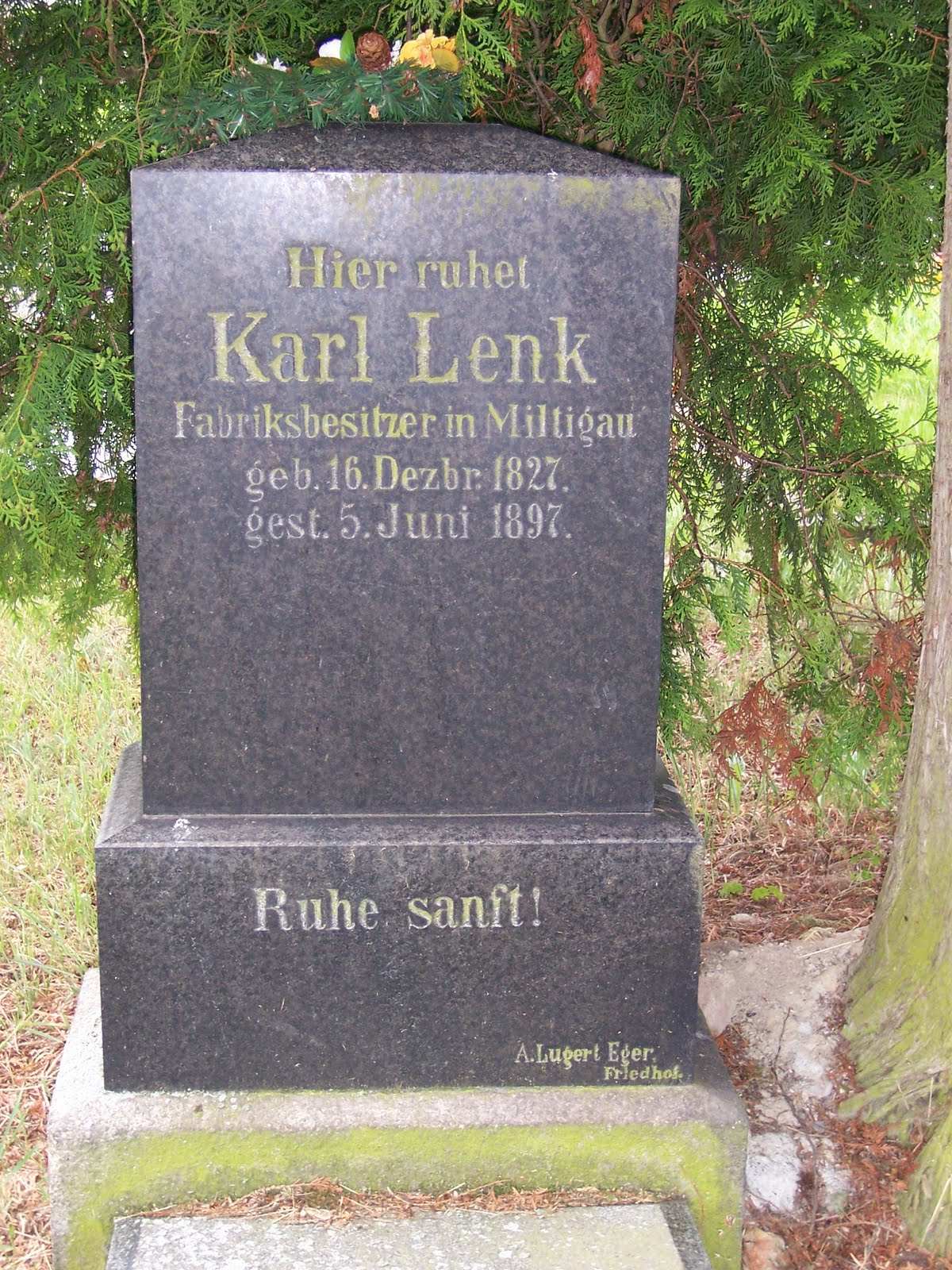 Historische Fotos von Miltigau: Die Fabrik in Miltigau