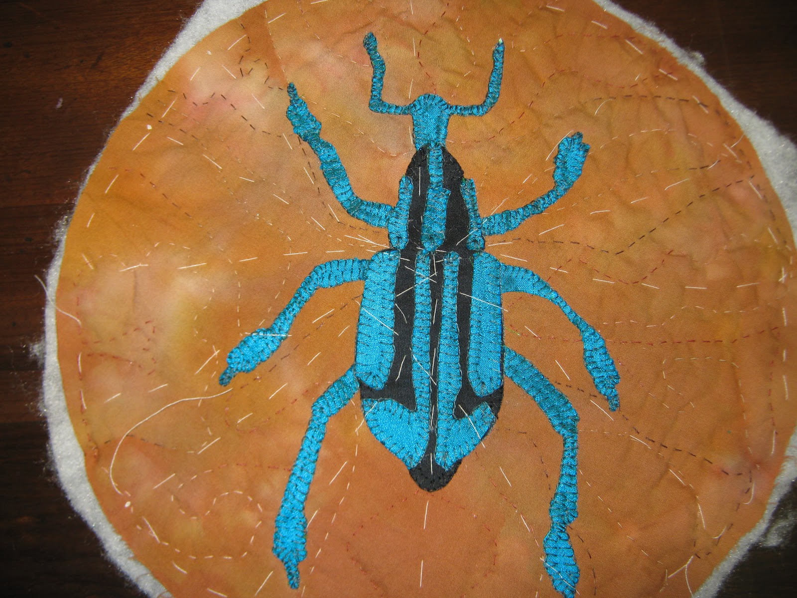 Tollgate Quilters Guild: Bright Beautiful Bugs in Brown Circles