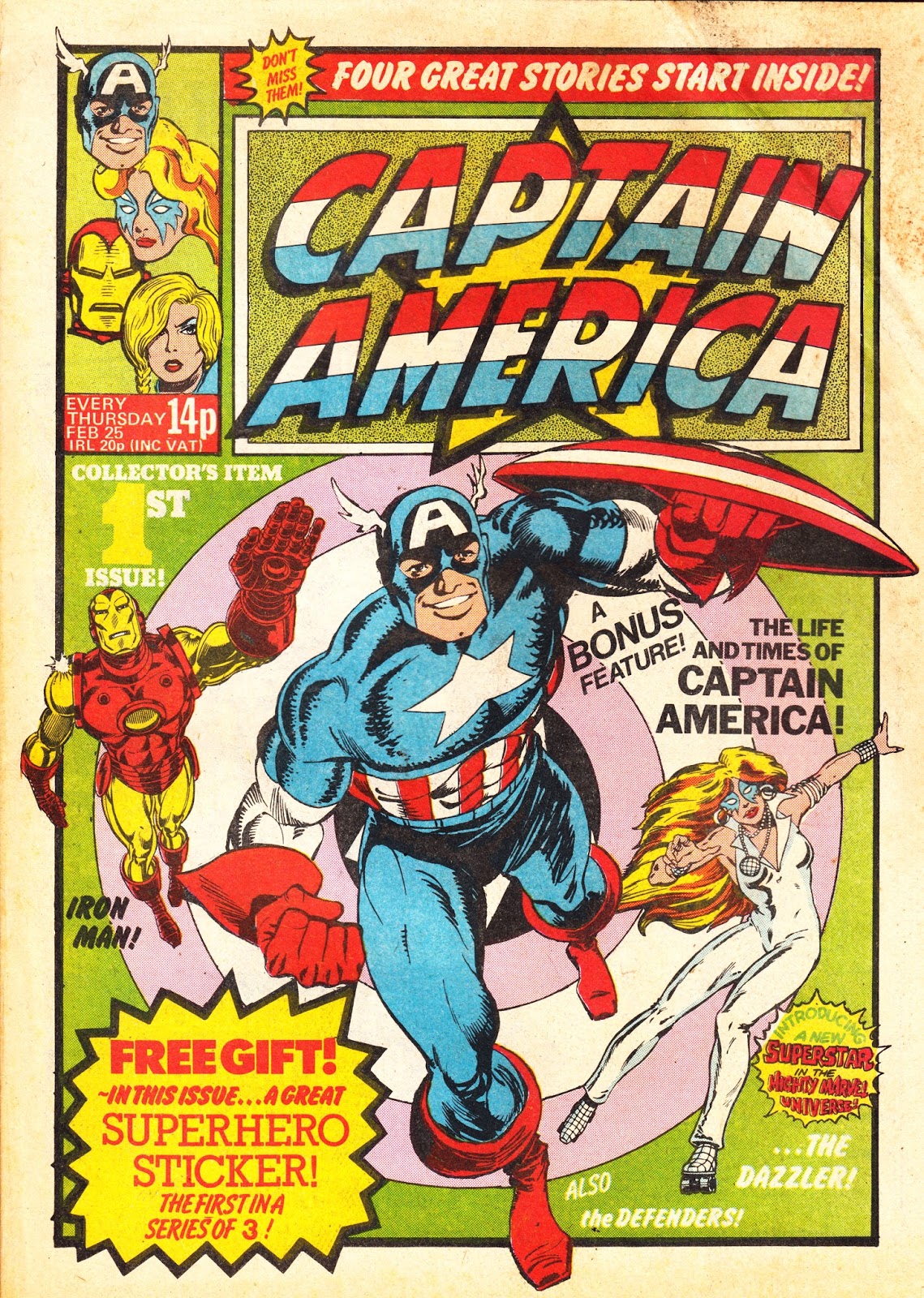 STARLOGGED - GEEK MEDIA AGAIN: 1981: CAPTAIN AMERICA ISSUE 1 (MARVEL UK)