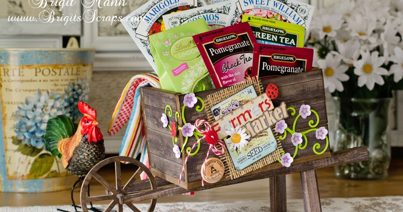 Brigit's Scraps "Where Scraps Become Treasures": Wheelbarrow Gift Basket