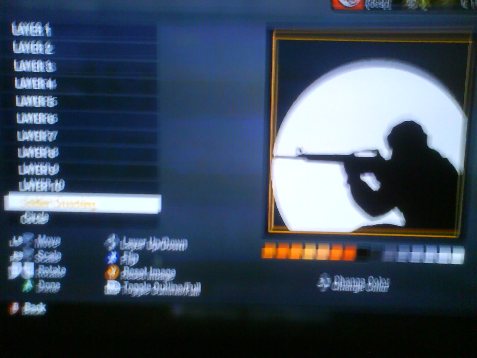 Emblems Black Ops: Sniper (Making off / Layers set up)