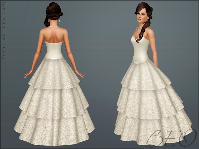 entertainment world: My Sims 3 Blog: Wedding Dress 21 by BEO