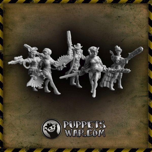 Wargame News and Terrain: Puppetswar: New Steampunk Characters Released