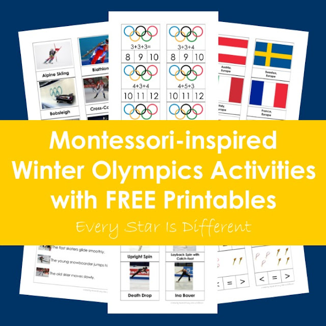 Montessori-inspired Winter Olympics Unit - Every Star Is Different