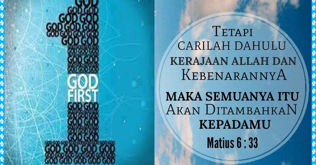 MATIUS 6 : 33 - AYAT-AYAT EMAS ALKITAB