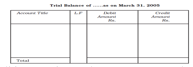 IS Trial Balance a proof of arithmetical accuracy