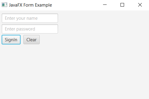 Programming for beginners: JavaFx: Form example using GridPane