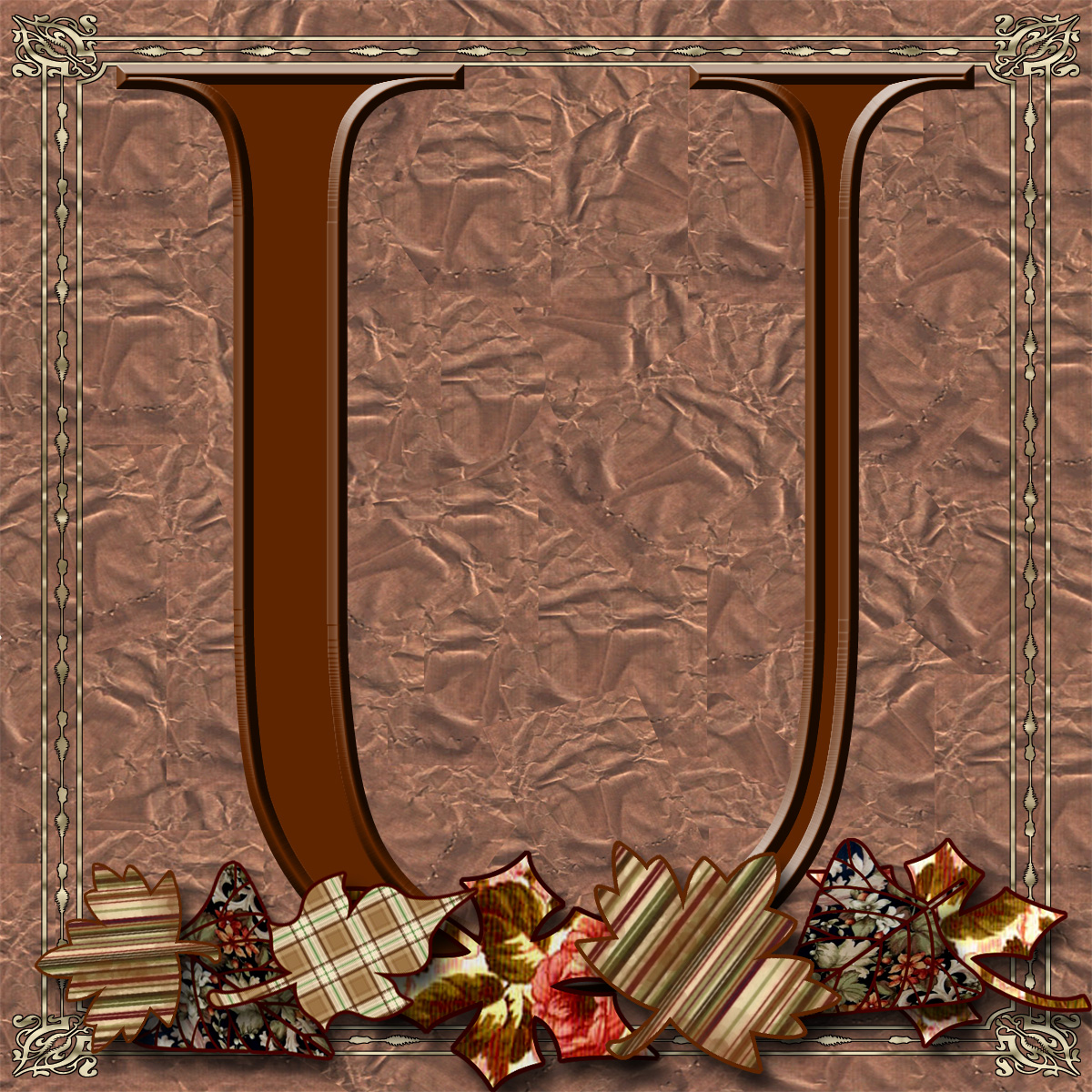 GRANNY ENCHANTED'S BLOG: "Autumn Quilt" JPG Free Scrapbook Alphabet