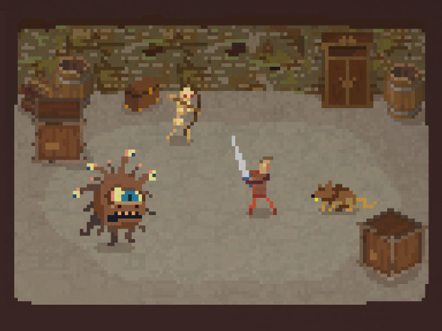 Indie Retro News: Crawl - An arcade dungeon crawler full of pixelated ...