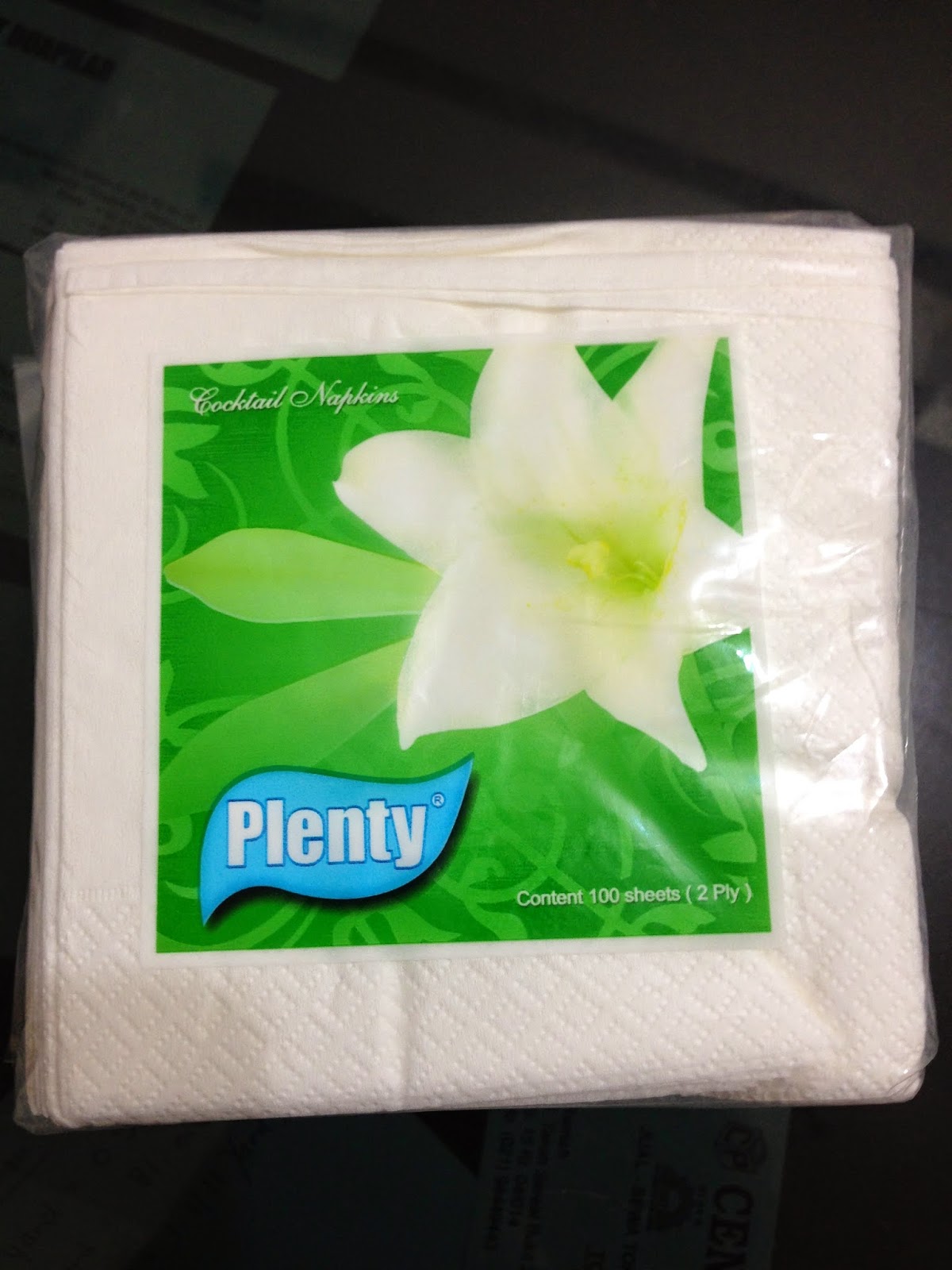 WHOLESALE TISSUE & TOWELS: Plenty Cocktail Napkins BE 100'S