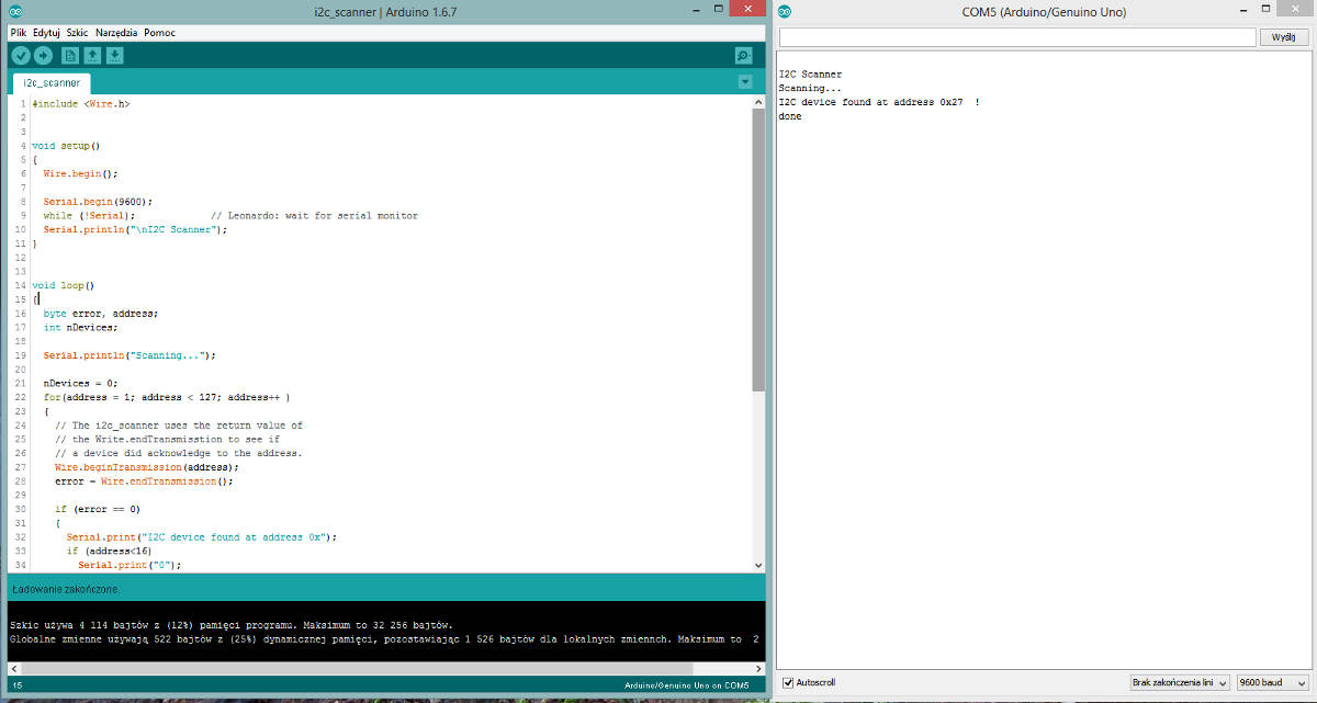 Moja Elka: Ustalanie adresów modułów I2C (TWI)
