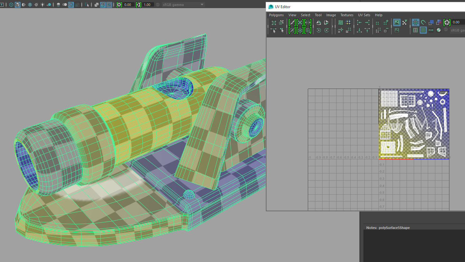 KC Brady | 3D Art Bat: 3D Modeling - Week 2: UV Mapping and ZBrush