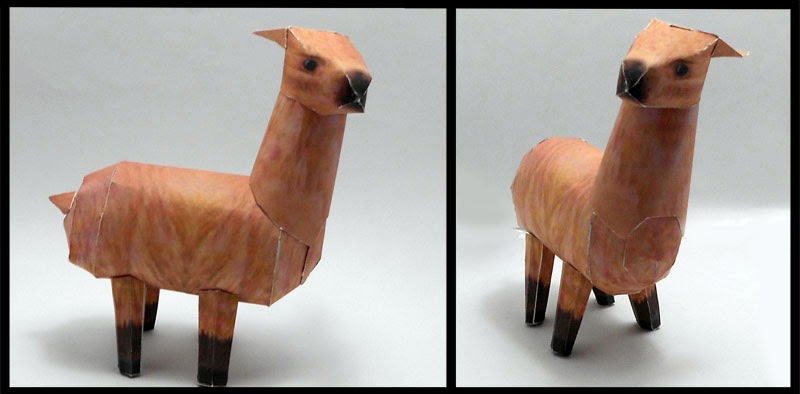 Papercraft Dav ~: deviantART Llama - Papercraft