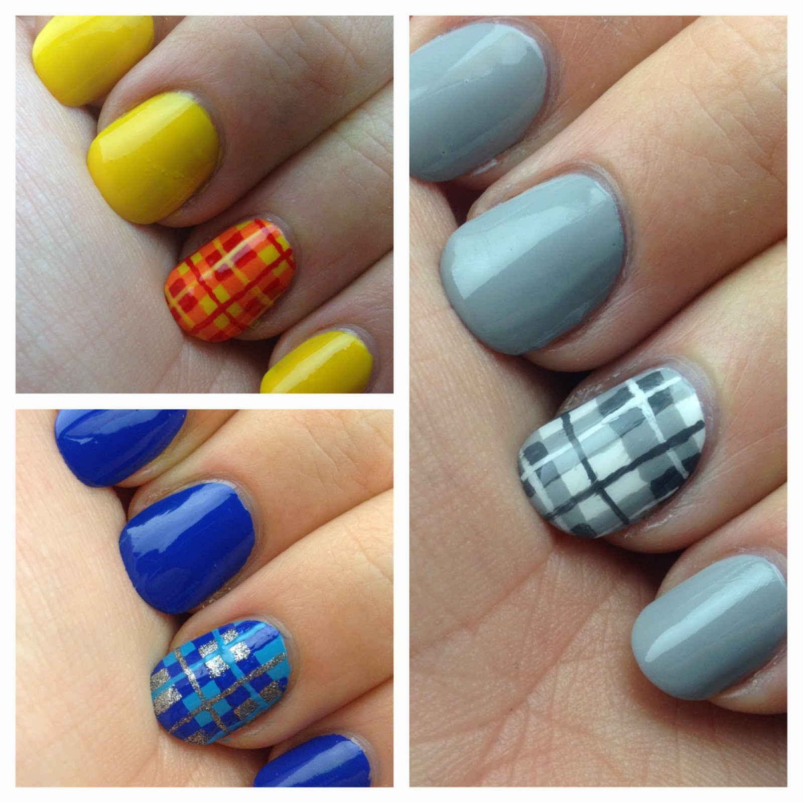 Offbeat Nails: Plaid Nails