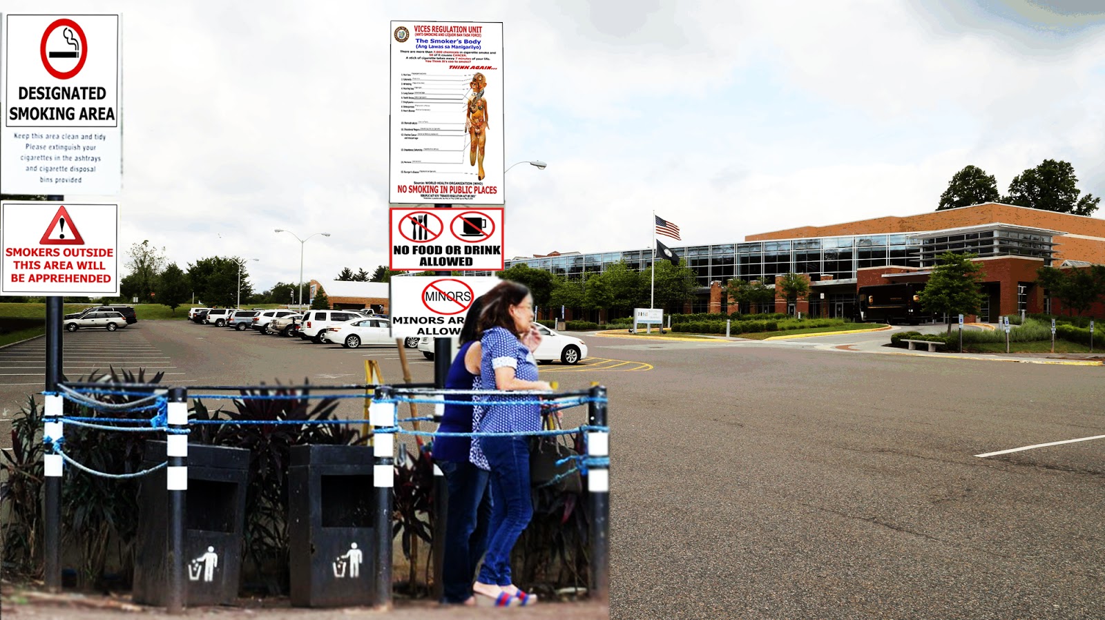 DESIGNATED OUTDOOR SMOKING AREA - VICES REGULATION UNIT