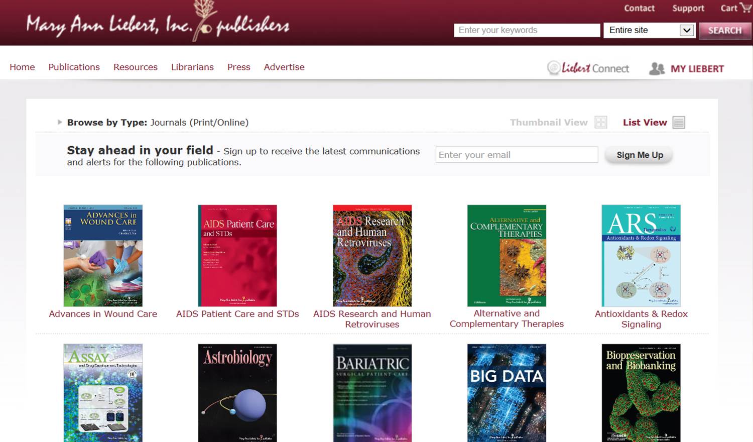 臺北榮總圖書館 News E點通: Mary Ann Liebert電子期刊試用至102年6月30日止，歡迎同仁踴躍使用。