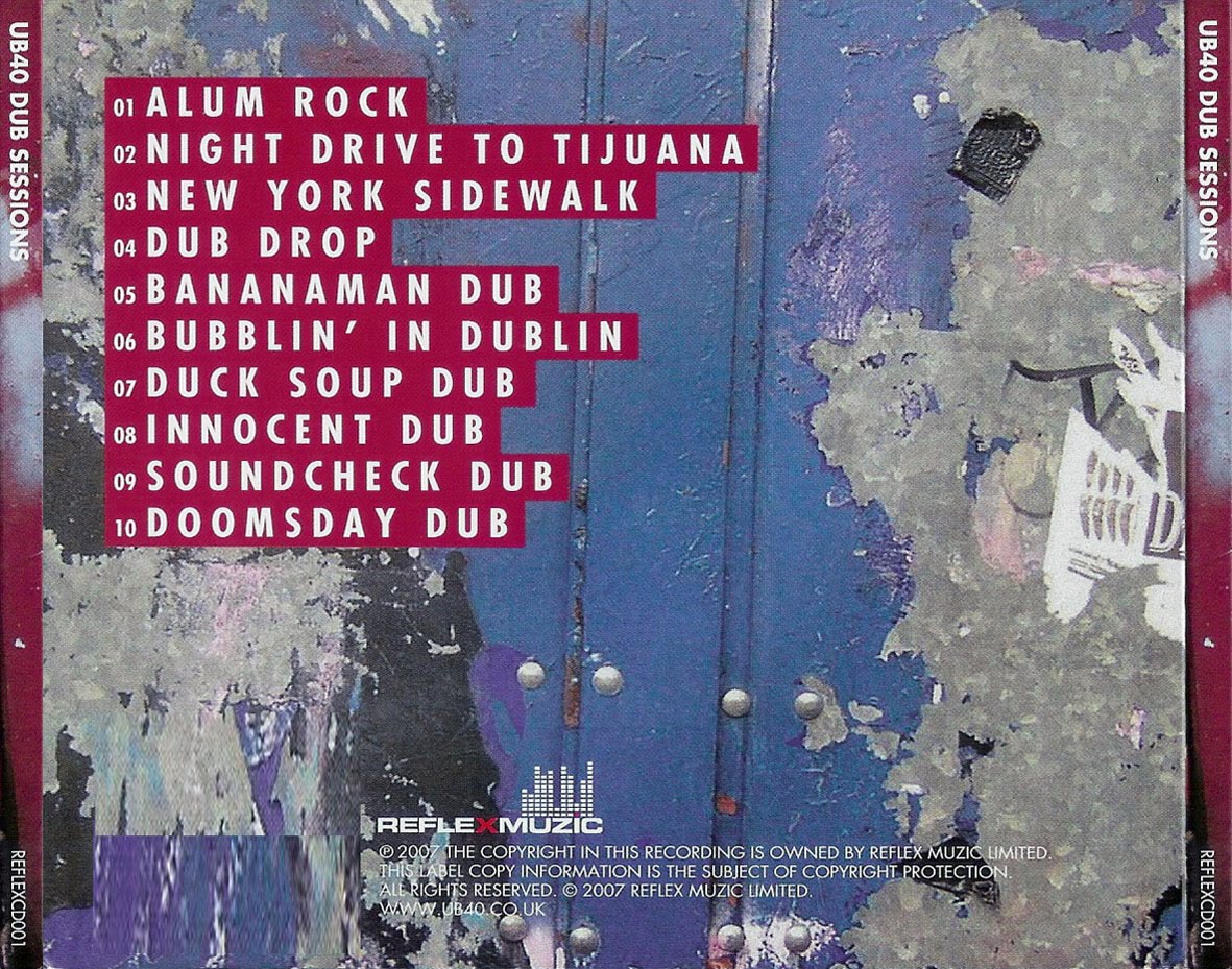 CARATULAS DE CD DE MUSICA: Ub40 Dub Sessions (2007)