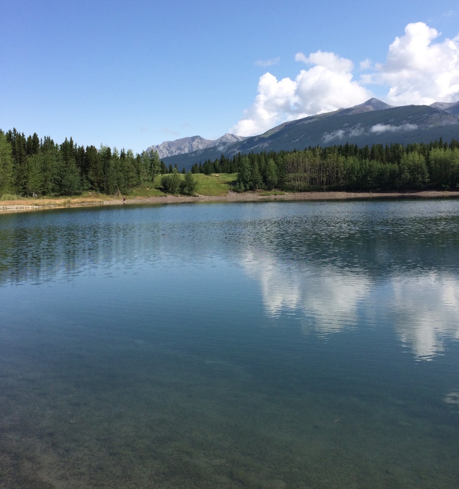 Paddling Near Edmonton, Alberta, Canada: Wedge Pond, Kananaskis