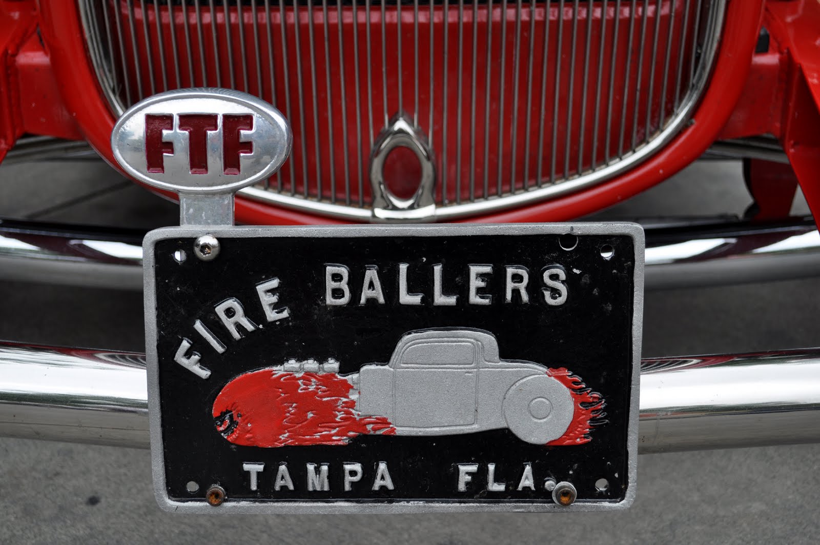 Just A Car Guy: Many car club plaques at the LA Roadster Show