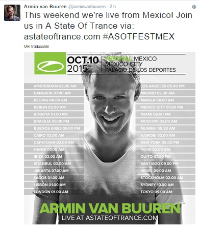A State Of Trance Festival Mexico (ASOT) tendra transmision en vivo ...