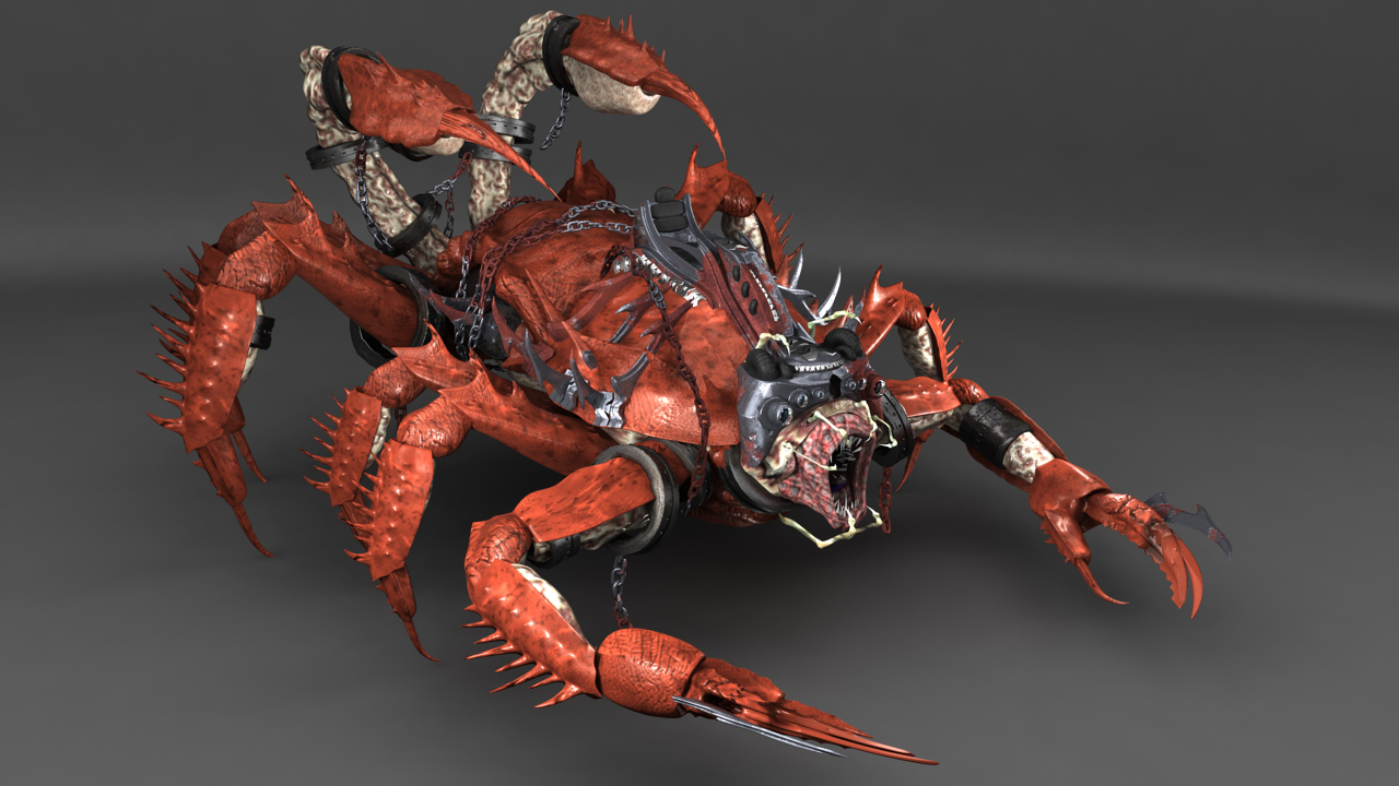 Michael Johnson: Alien Battle Crab ALL DONE!!