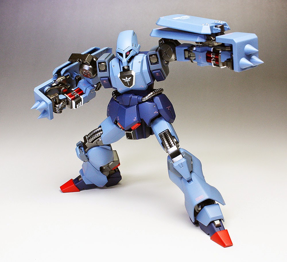 GUNDAM GUY: HGUC 1/144 AMX-101E Schuzrum Galluss - Painted Build