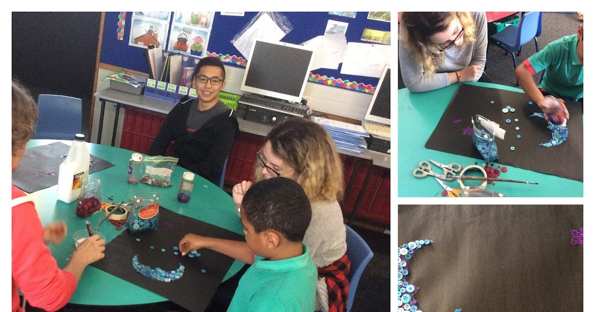 Room 10 @ Glen Innes School: Button Moon Craft by Room 3