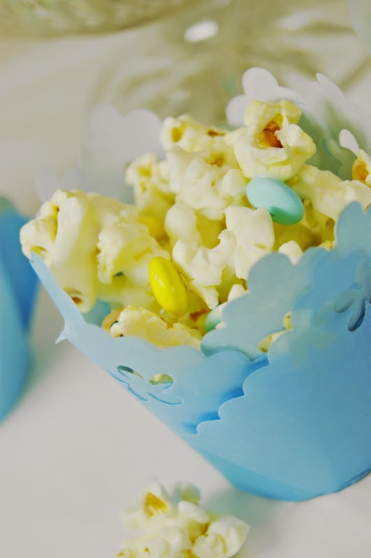 Baby Shower White Chocolate Popcorn | The Kitchen is My Playground