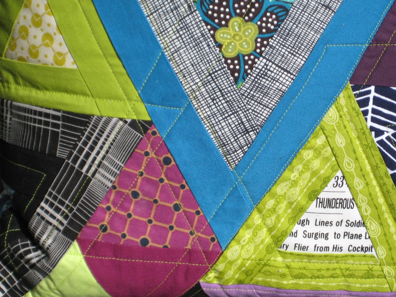 alimakes: Finished Triangles Pillow