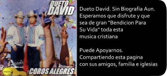 musica cristiana coleccion: DUETO DAVID