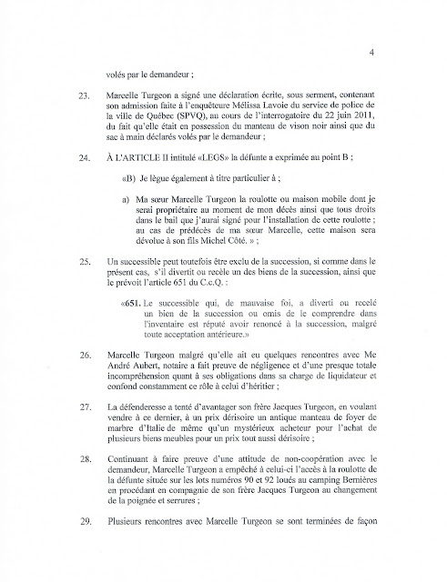 Article 651 Code civil du Québec - Exclusion de la succession - CS No ...