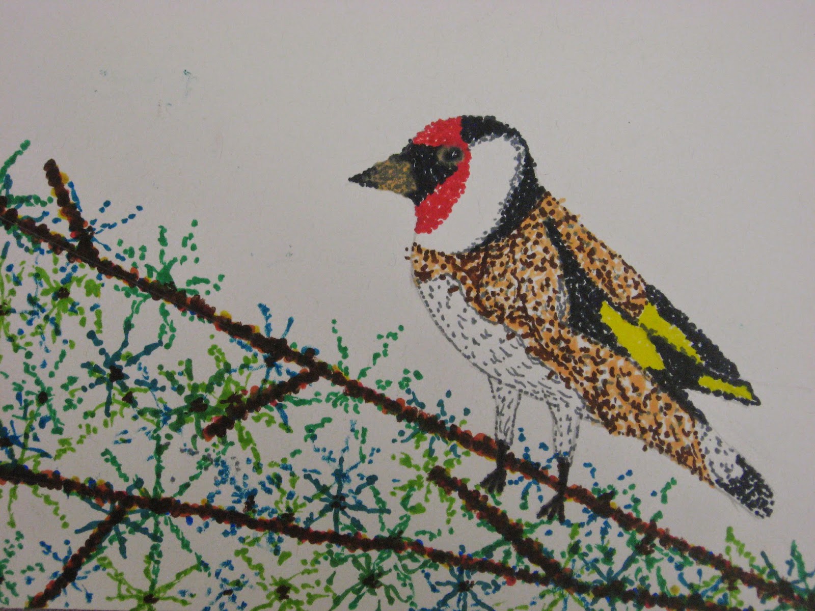 Miss Young's Art Room: Pointillism Birds with 5th Grade Students