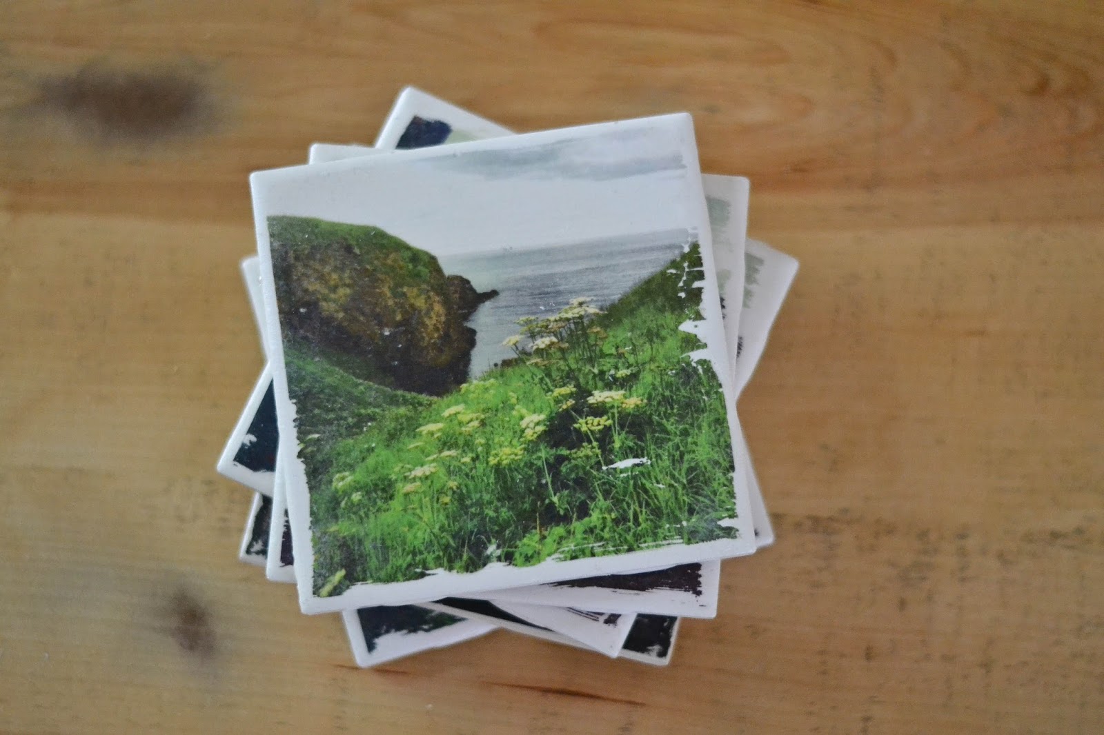 Little + Lovely Blog: DIY: Tiles Transformed Into Coasters