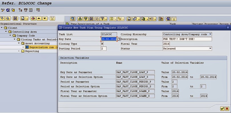 Hello World :) : SAP Closing Cockpit w example