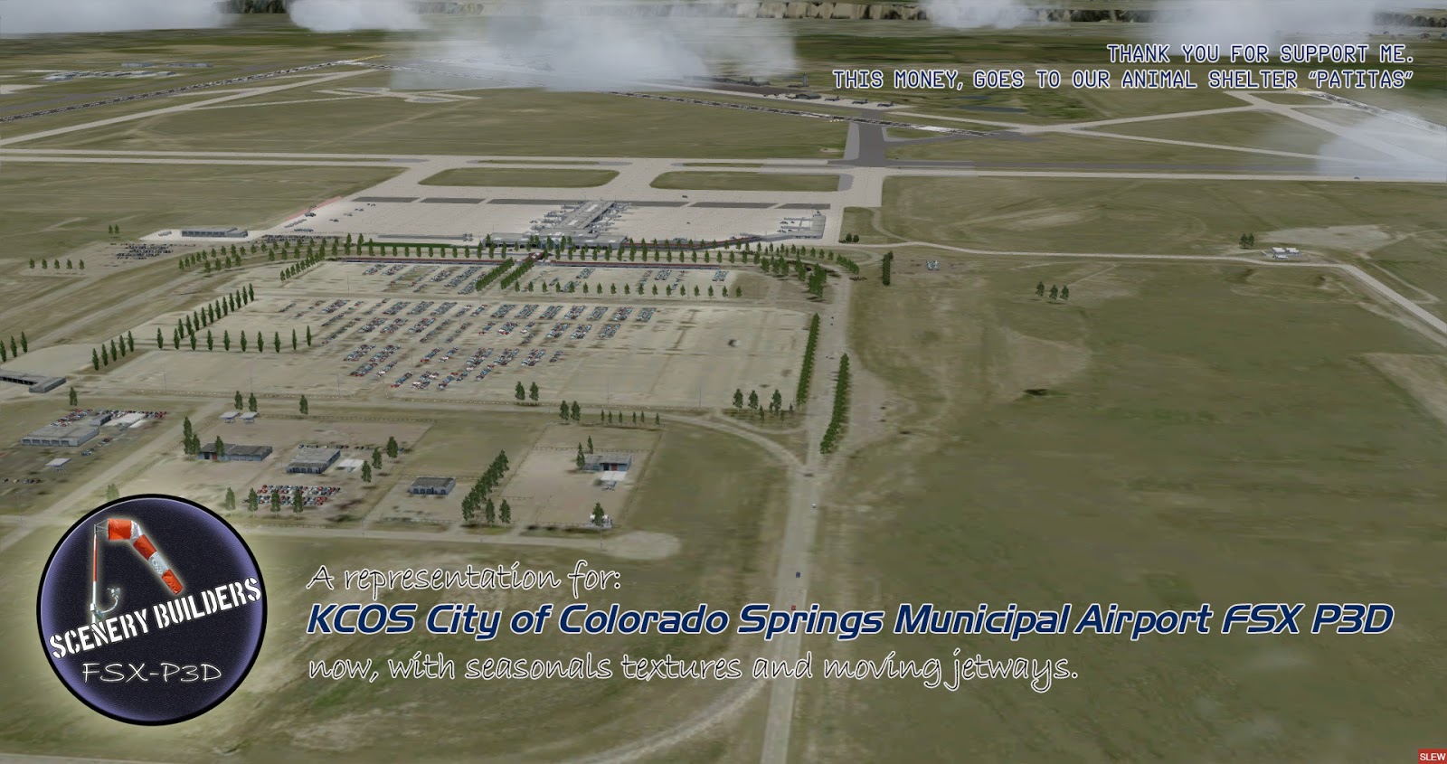 FSX, P3D, MSFS scenerybuilders.: KCOS City of Colorado Springs ...