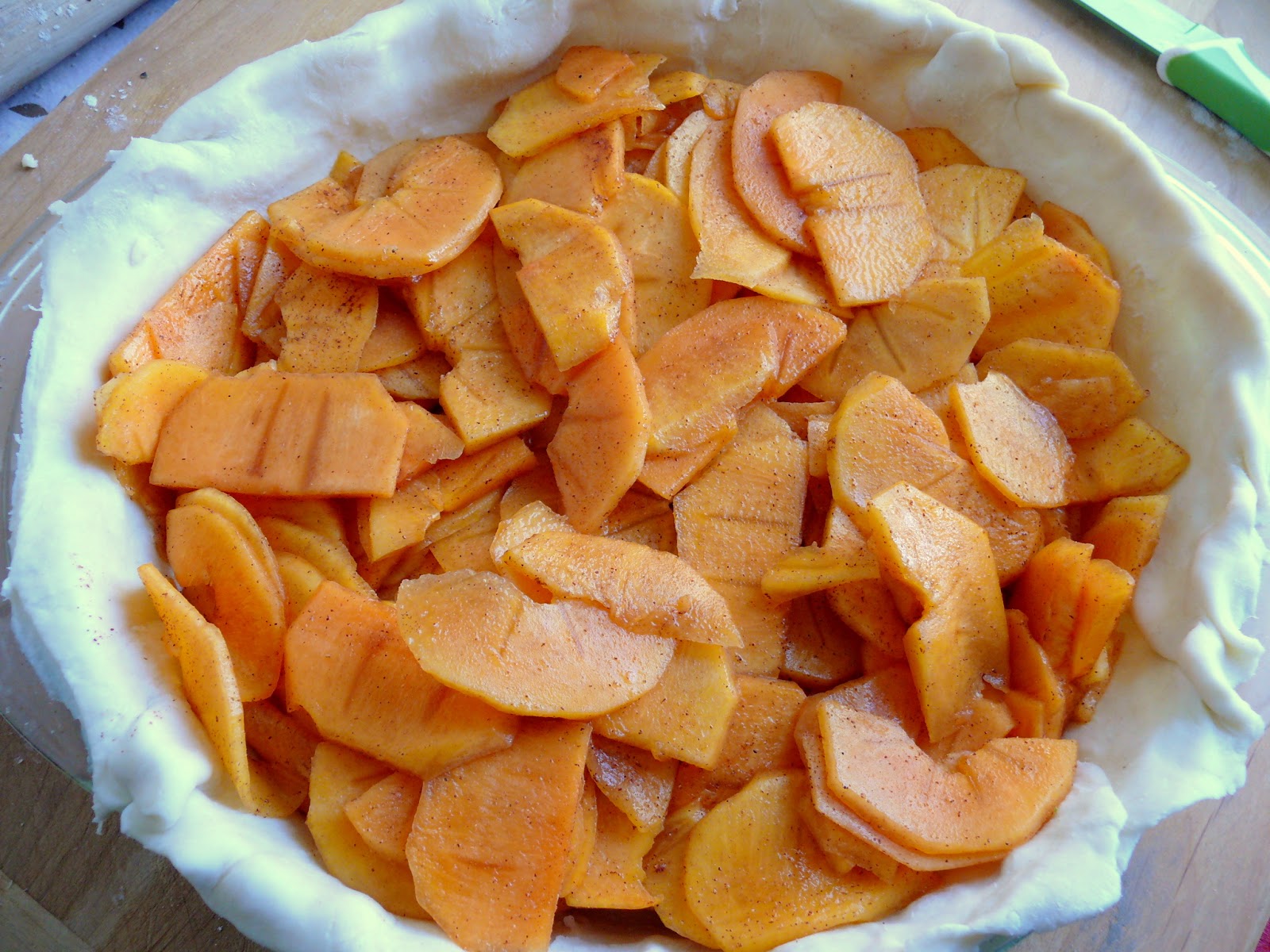 A Life of Little Pleasures: Fuyu Persimmon Pie