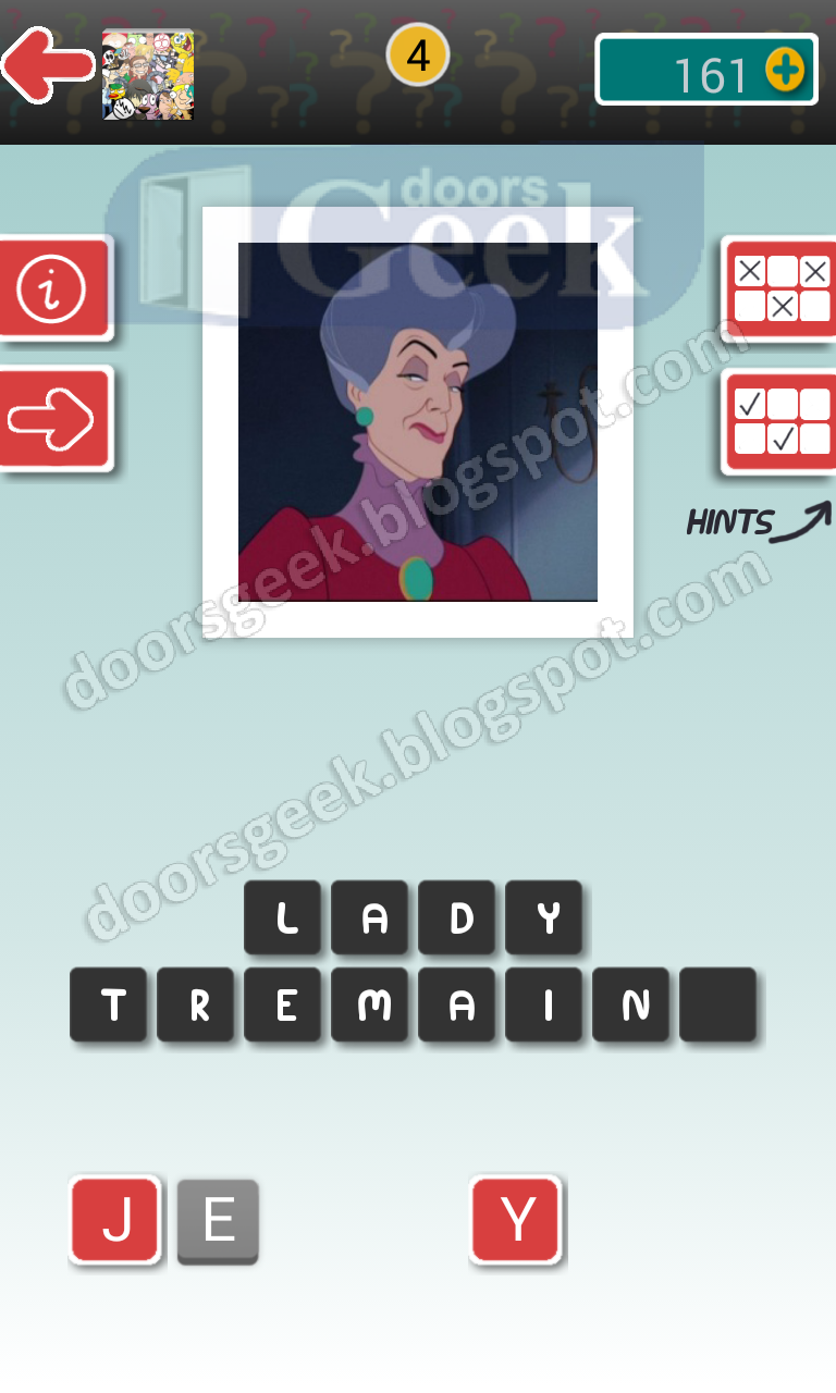 Guess The Cartoon Level 33-4 ~ Doors Geek