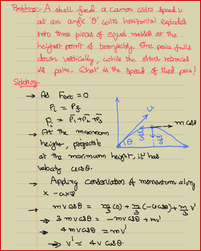 Conservation of Linear Momentum Applications Problems and Solutions ...